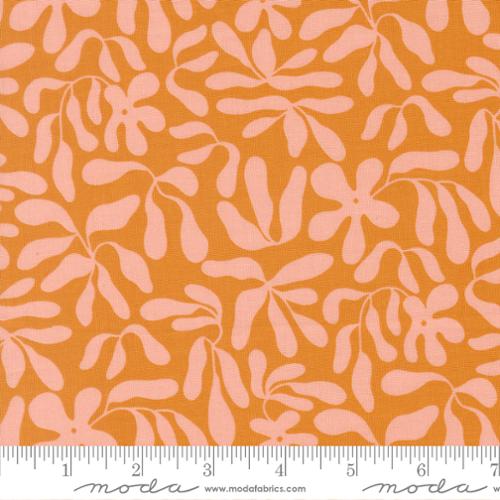 Printed Cotton Poplin - Alli K Design - True to Hue - Retro Floral - M ...