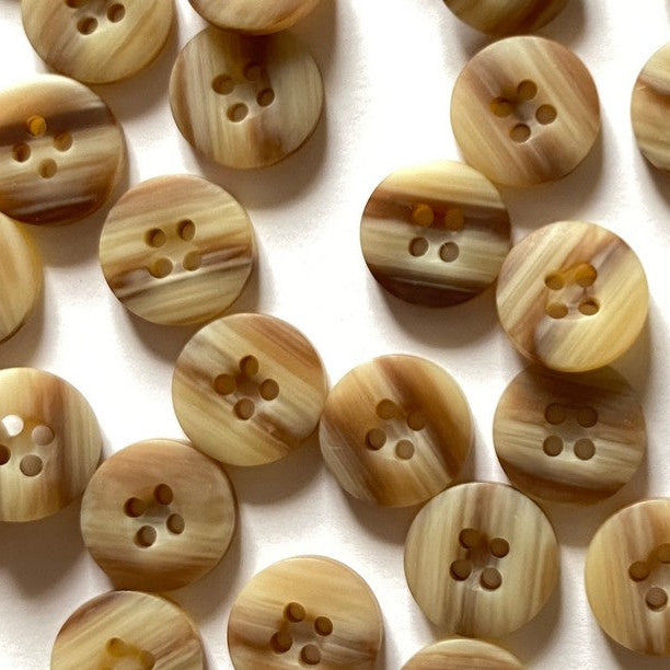 Bio Resin Buttons - Beige | Ray Stitch