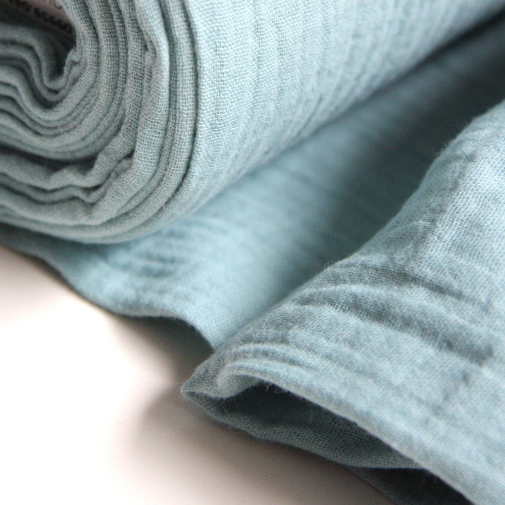 Cotton Double Gauze - Duck Egg Blue – Ray Stitch
