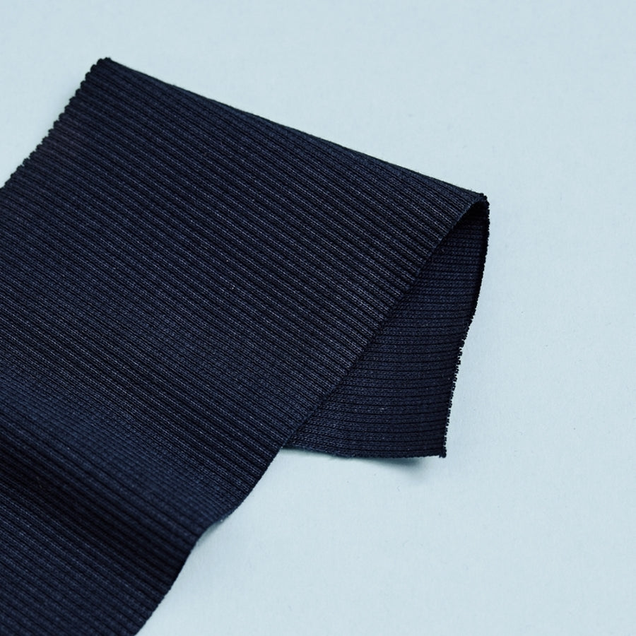 Sweatshirt Ribbing - Navy | Ray Stitch