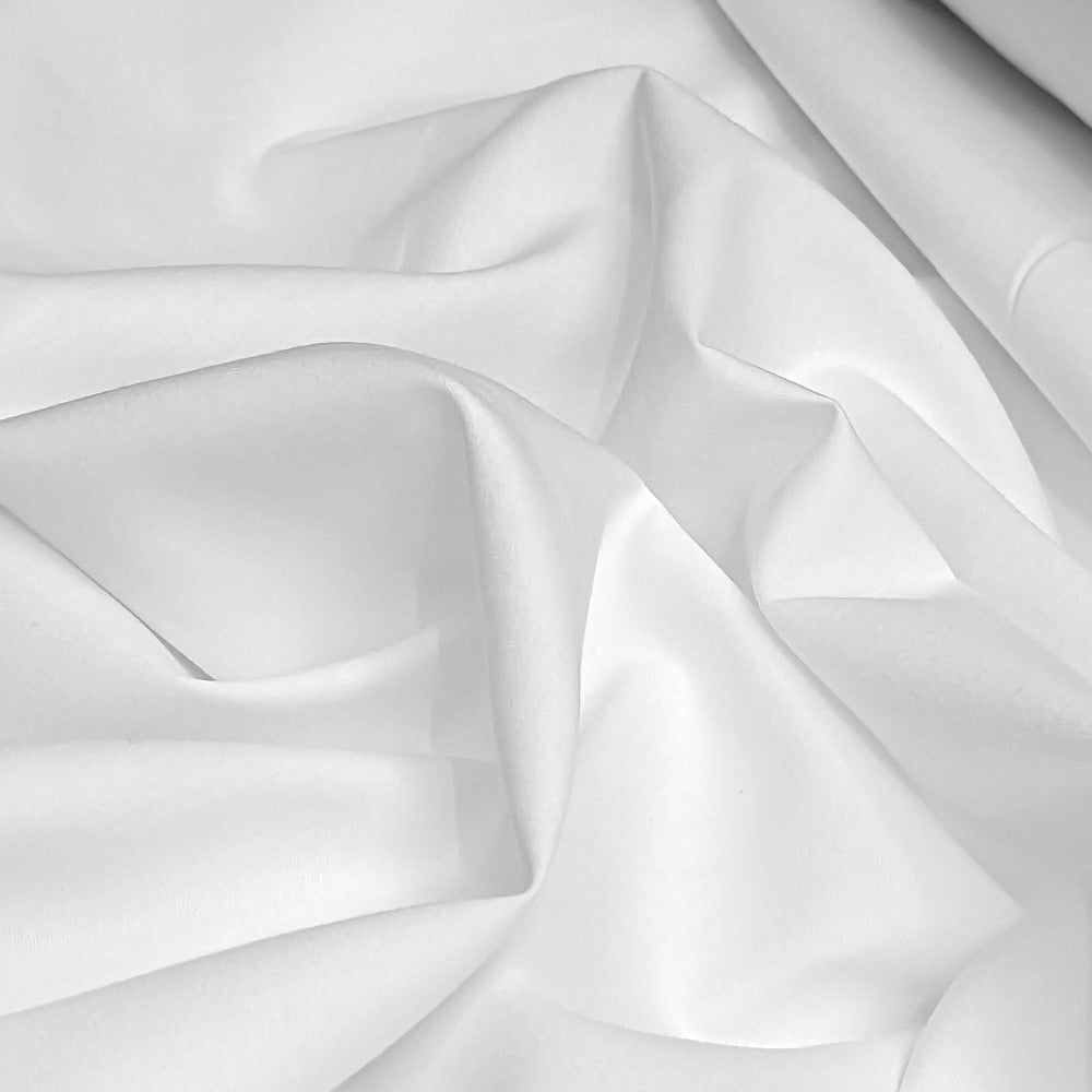 Organic Cotton Percale - White | Plain Fabric | Ray Stitch