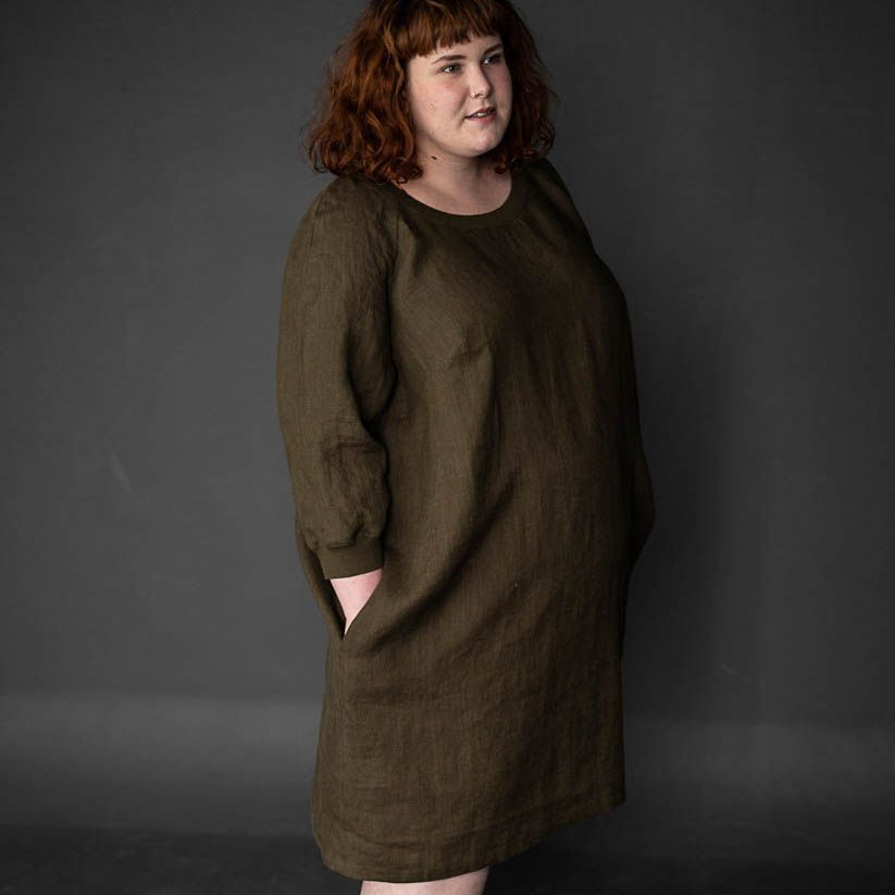 Merchant and Mills Sewing Pattern - The Fielder Dress & Sweater | Adult ...