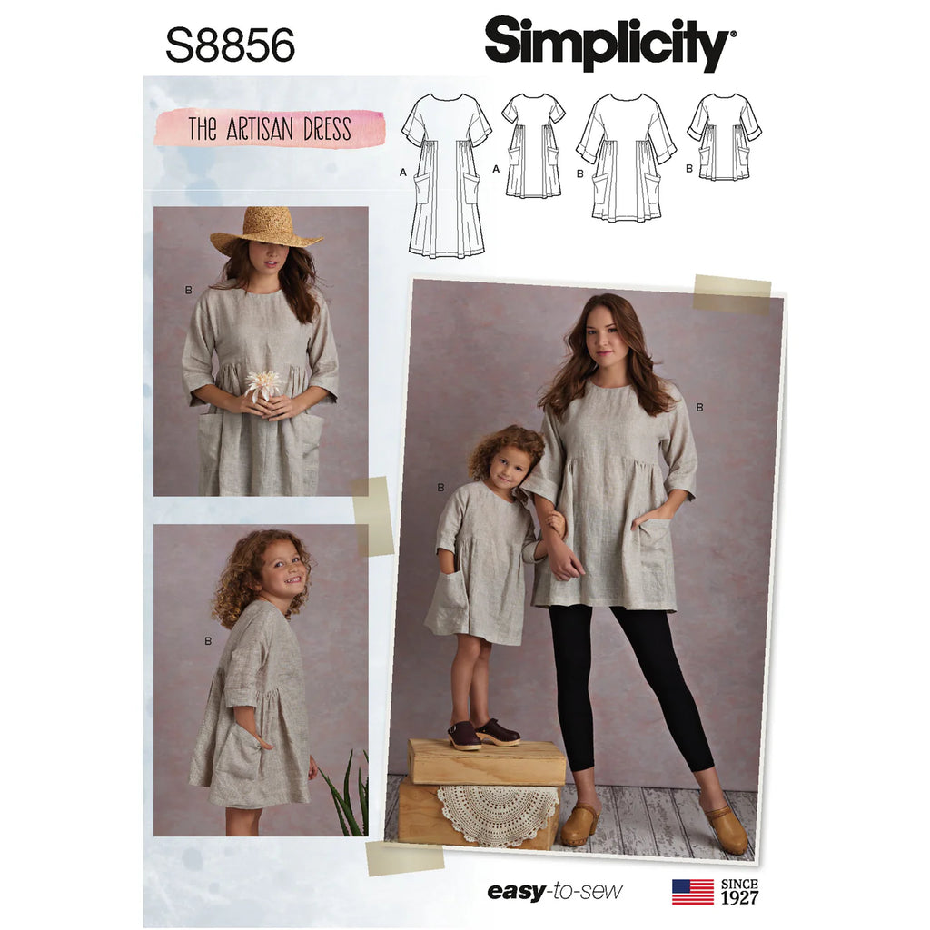 Simplicity 8856 - Dress and Tunic | Sewing Pattern | Ray Stitch