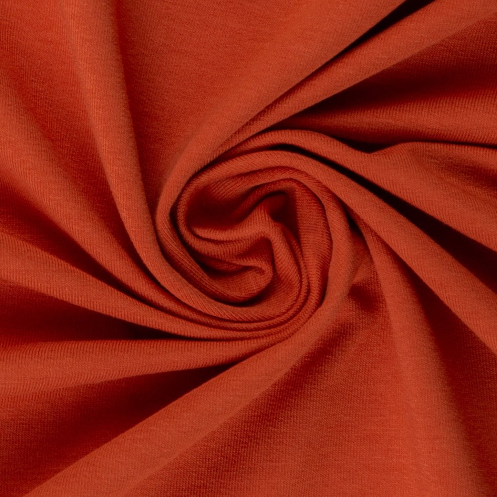 Medium Weight Sweat - Terracota | Jersey and Knit Fabric | Ray Stitch