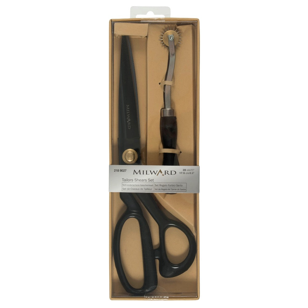 Milward - Tailors Shears and Tracing Wheel Set - Black | Scissors | Ray ...