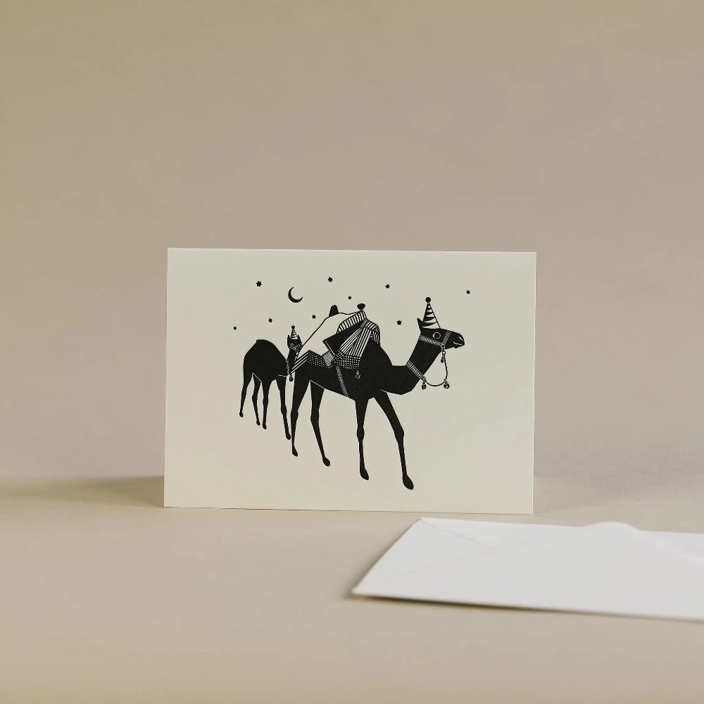 Birthday Camel Letterpress Greetings Card | Gifts | Ray Stitch