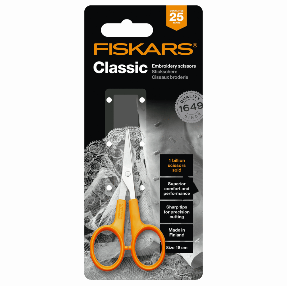 Fiskars Embroidery Scissors 10cm | Scissors | Ray Stitch