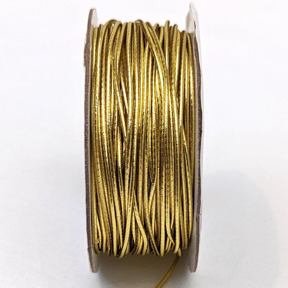 Metallic Elastic Cord 1mm - Gold | Ray Stitch