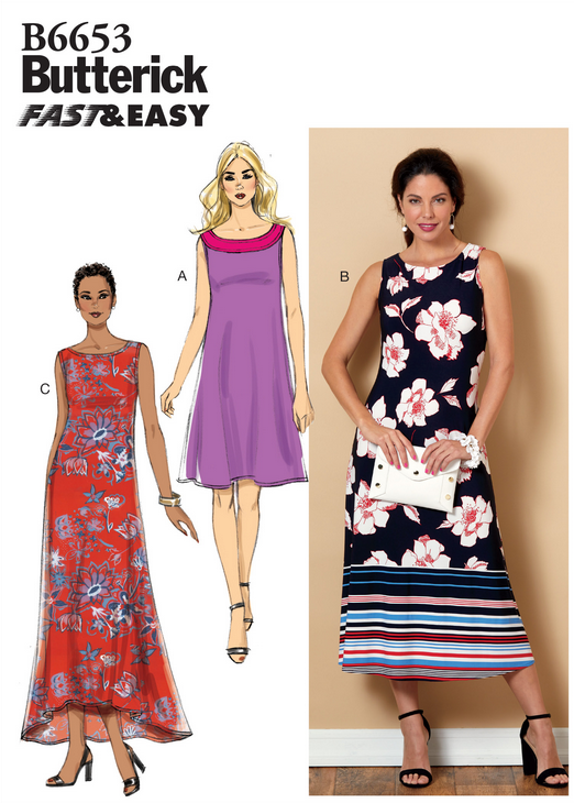 Butterick Sewing Pattern - 6130 Boat Neck Dresses & Jumpsuit | Ray Stitch