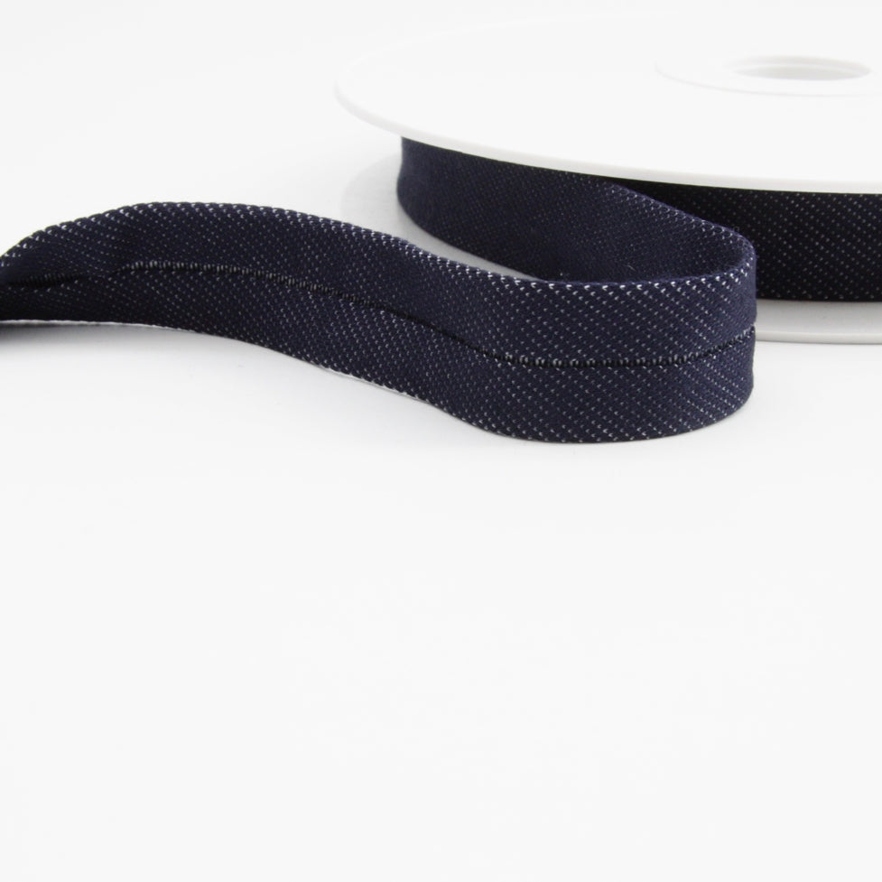 Viscose Jersey Binding 20mm - Dark Denim | Haberdashery | Ray Stitch