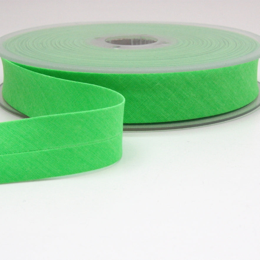 Fluoro Bias Binding 20mm - Neon Green | Haberdashery | Ray Stitch