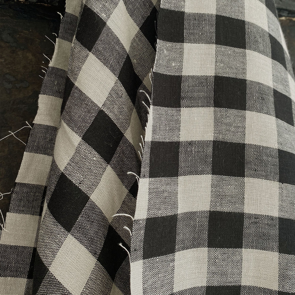 Ray Stitch European Linen 20cm Check - Natural Linen Fabric | Ray Stitch