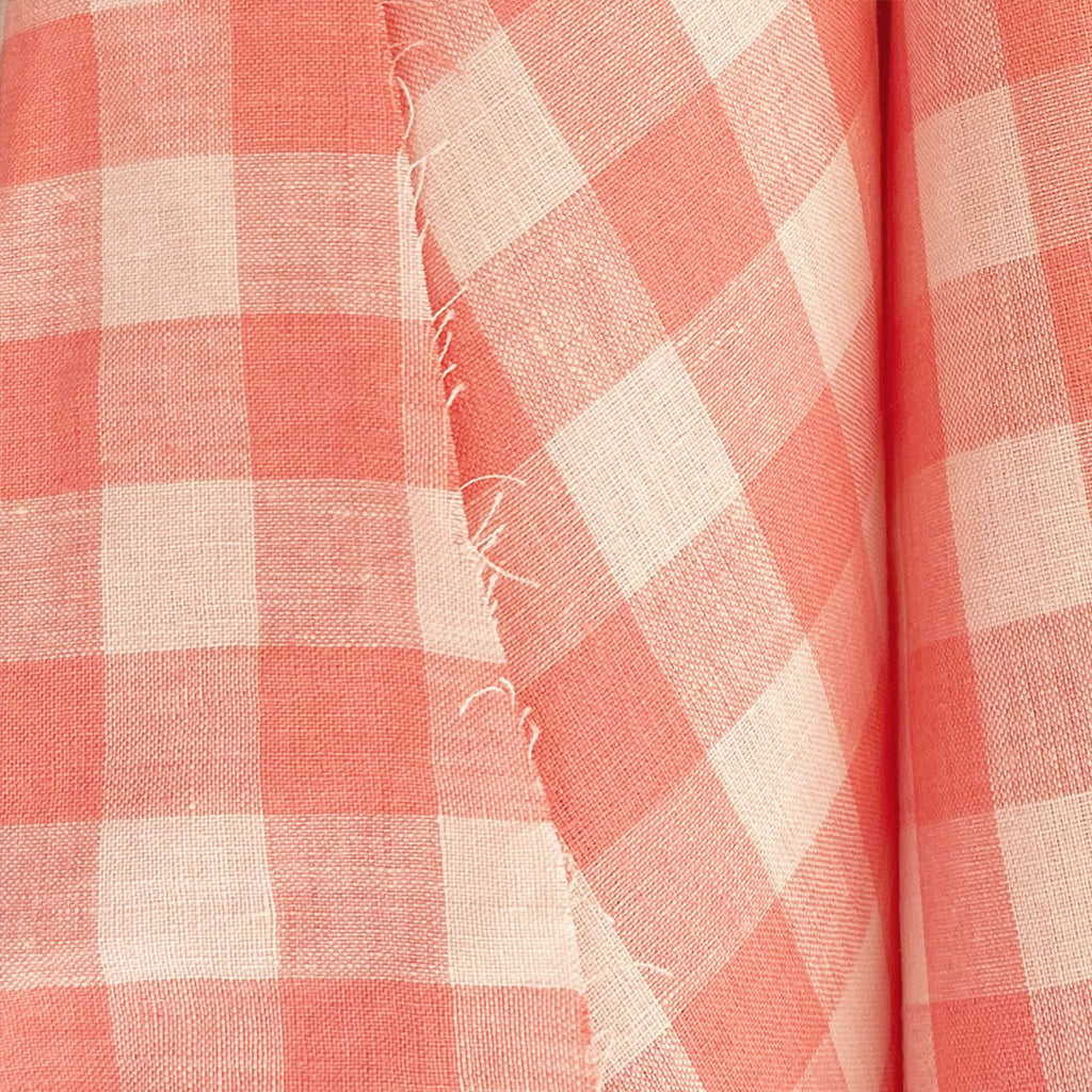 Ray Stitch European Linen 20cm Check - Natural Linen Fabric | Ray Stitch