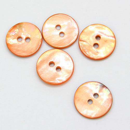 Coloured Shell Buttons - Coral | Ray Stitch