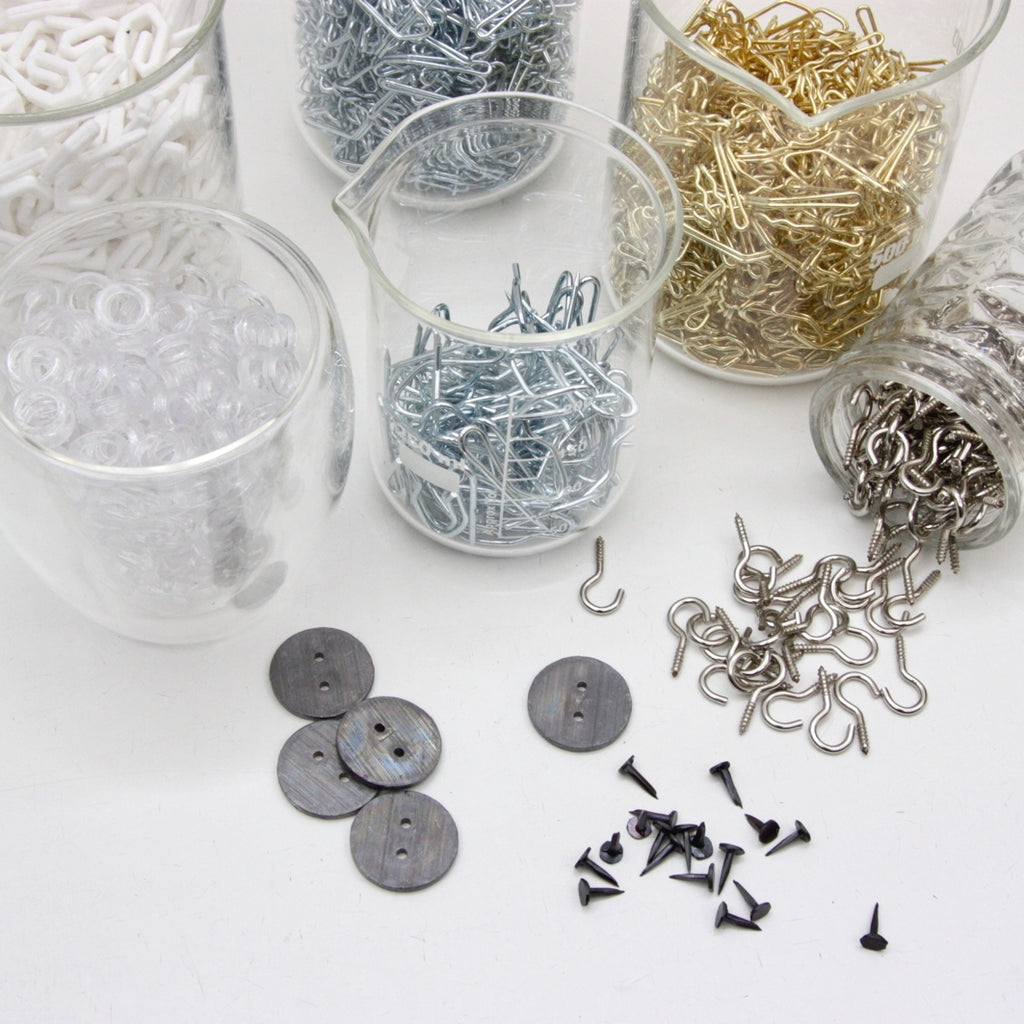 Rufflette Curtain Hooks Plastic - White | Upholstery and Home Dec | Ray ...