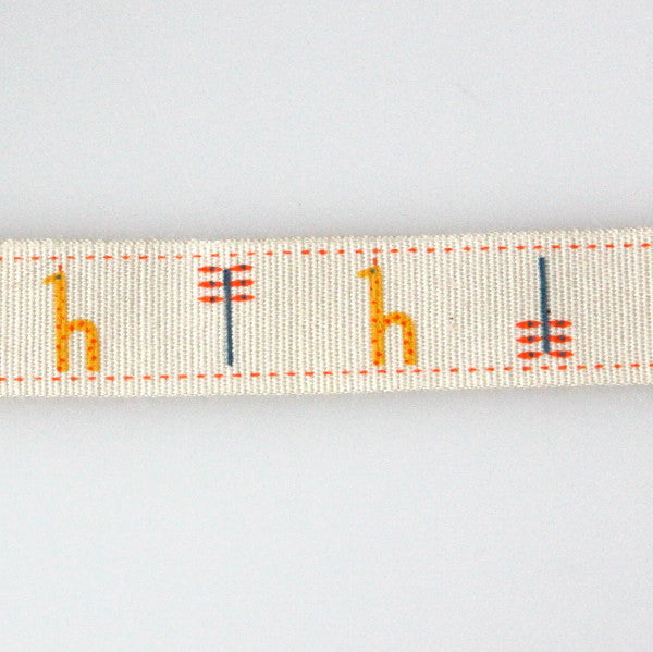 Yeon Lee Yeon's Zoo Printed Cotton Ribbon - Giraffe | Ribbons and Trims ...