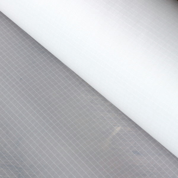 Ripstop Showerproof Lining Fabric - White | Plain Fabrics | Ray Stitch