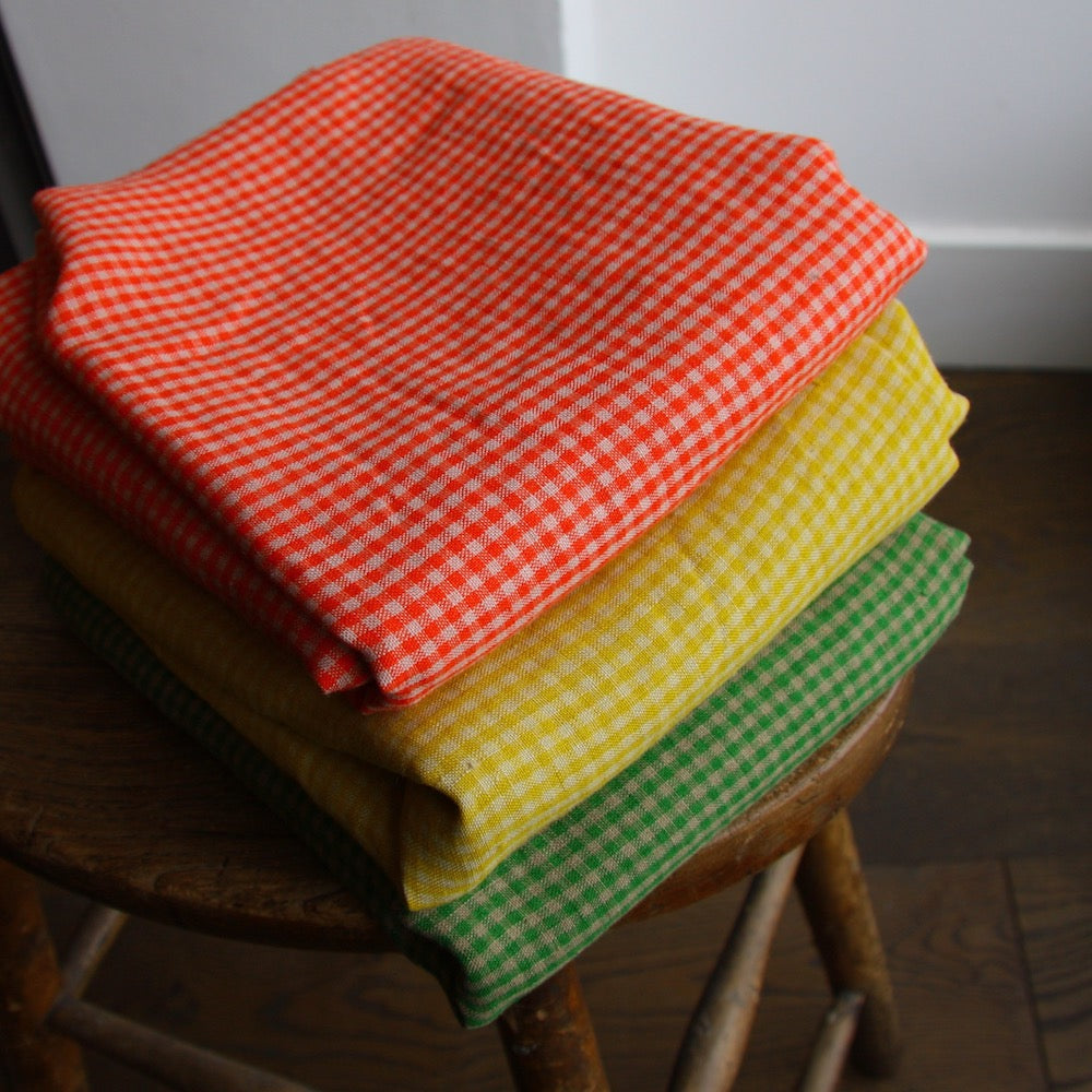 Ray Stitch European Linen 20cm Check - Natural Linen Fabric | Ray Stitch