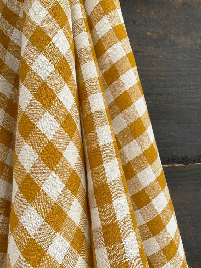 Ray Stitch European Linen 20cm Check - Natural Linen Fabric | Ray Stitch