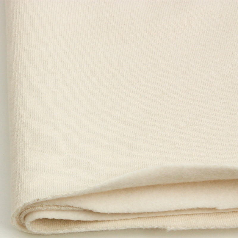 Organic Cotton Fleece - Cream | Jersey and Stretch Fabric | Ray Stitch